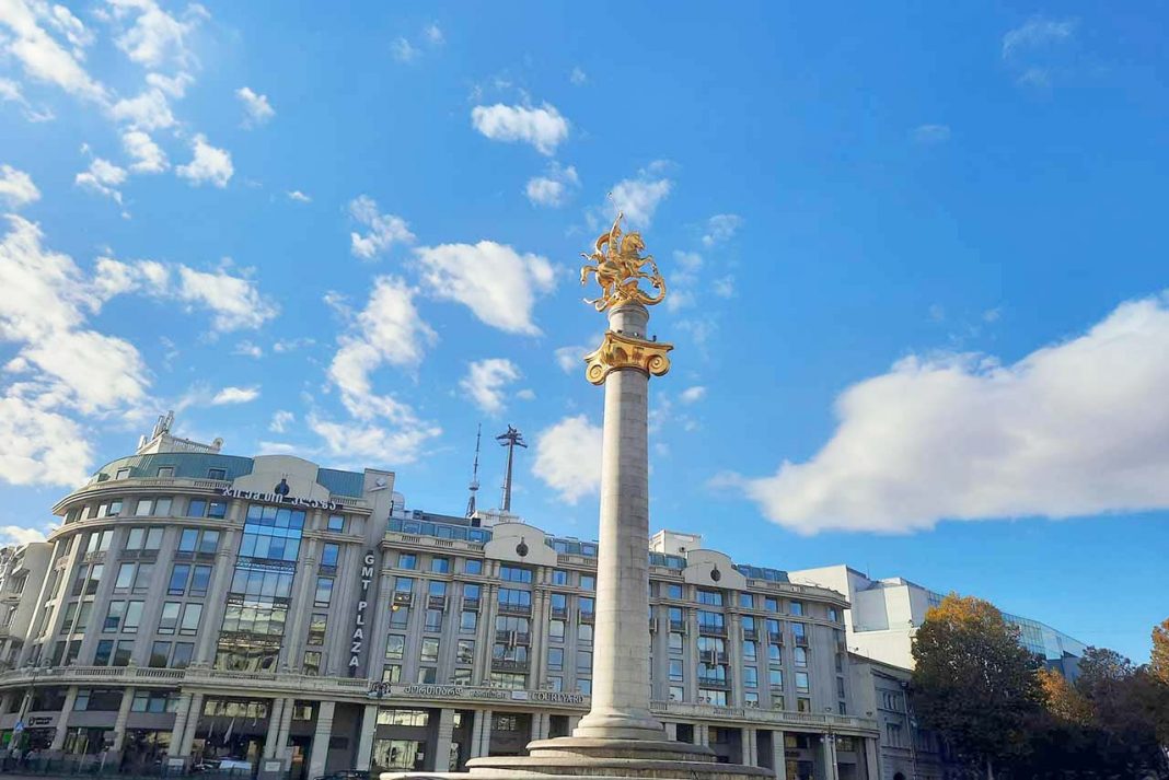 Freedom Square in Tbilisi is the heart of the Georgia.